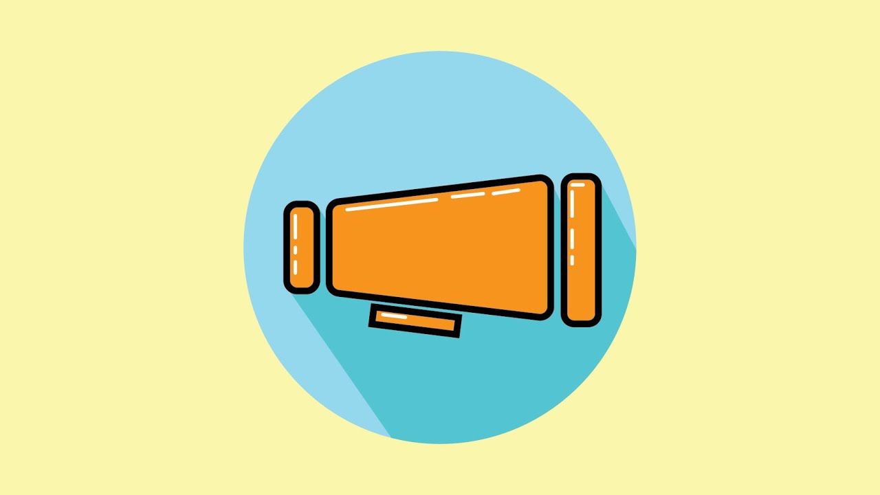 speaker Toa flat design tutorial - YouTube