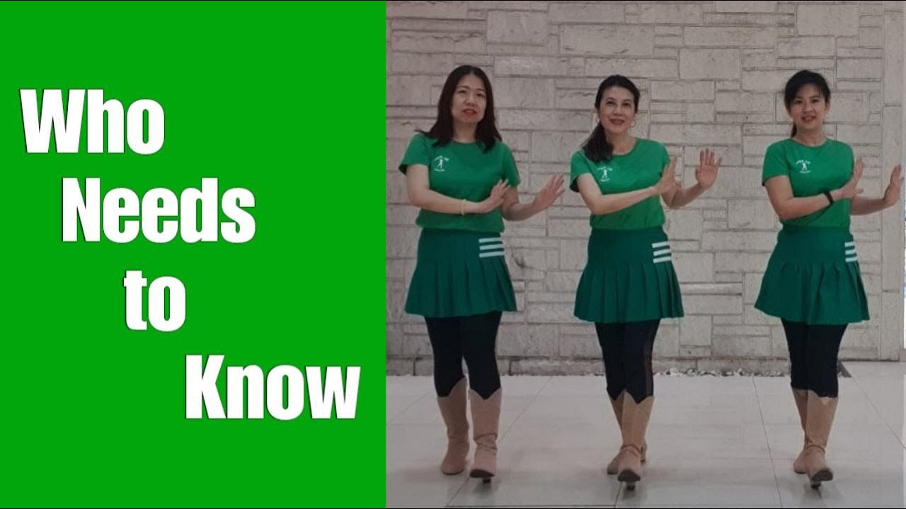 Who Needs to Know Line Dance (demo & count) - YouTube