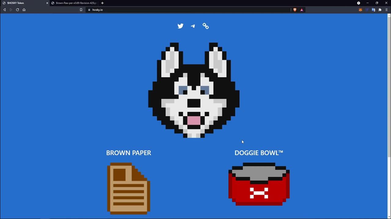 Cardano Projects - $HOSKY Meme Coin Token - YouTube