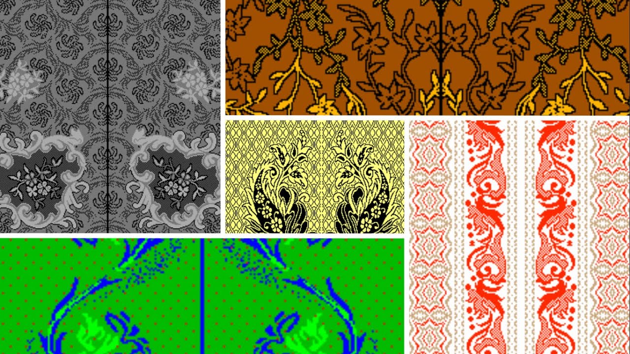 KNIT BMP 05, stoll / M1/ HQPDS / TIFF / jacquard patterns / knitting ...