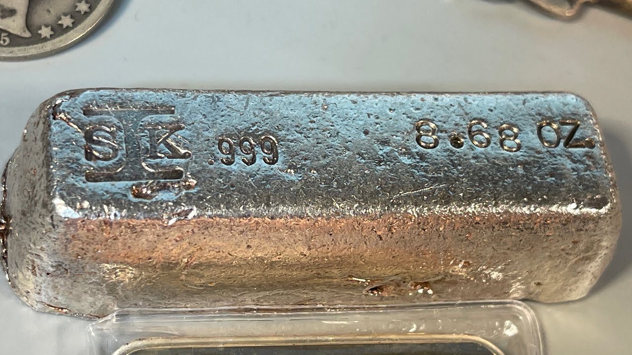 Vintage Silver Ingot - 8.68 oz SIK Silver Interprise of Kansas? - Rare ...