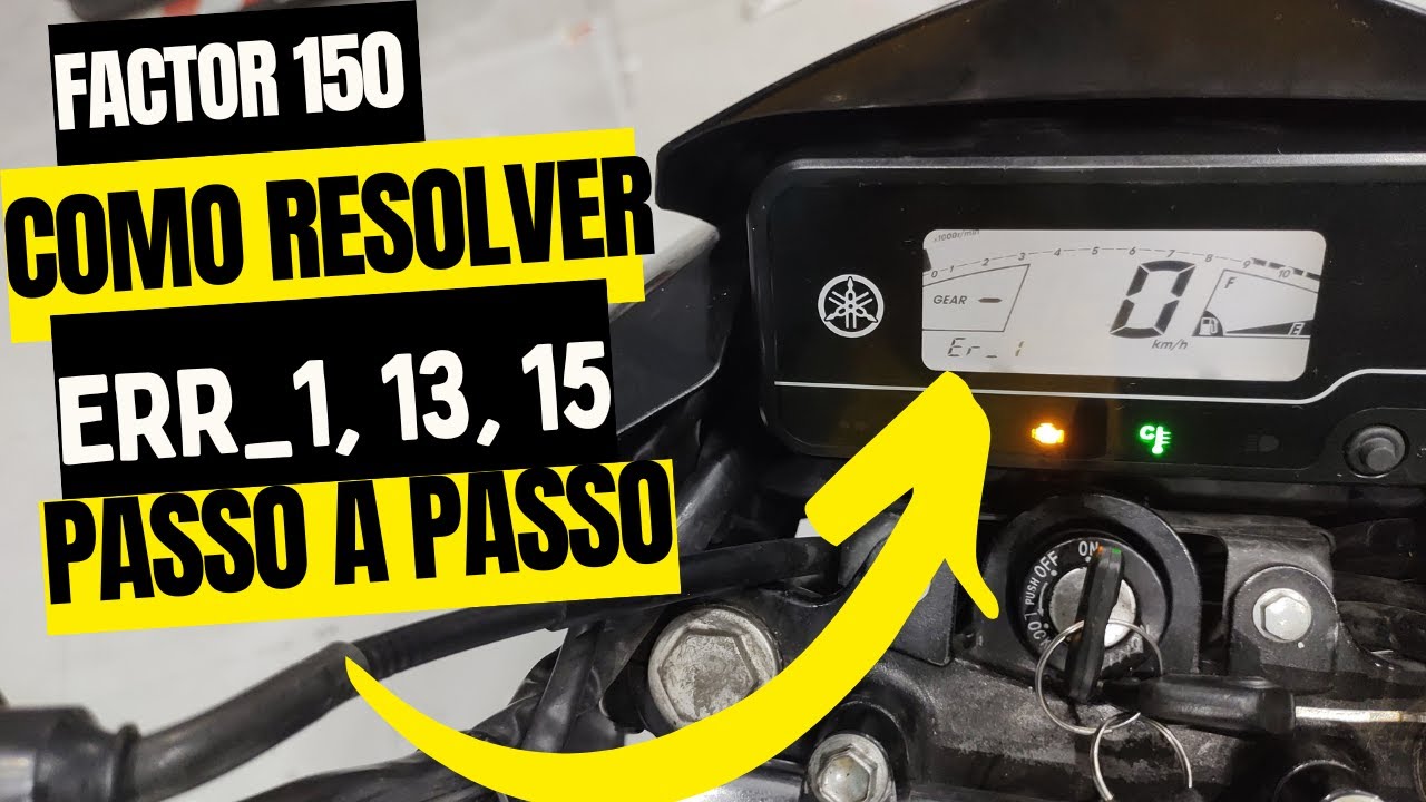 COMO RESOLVER O ERRO 01 DA FACTOR 150, defeito no módulo de injeção e ...