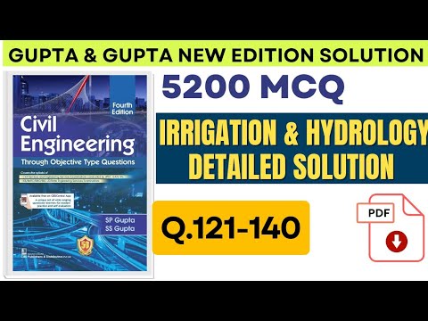 IRRIGATION AND HYDROLOGY Q.121-140 Gupta and Gupta Civil Engineering ...