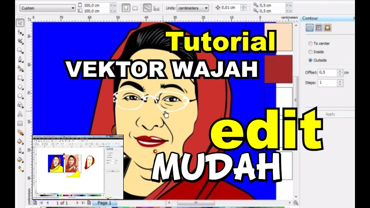Cara edit photo jadi vektor | tutorial belajar coreldraw - YouTube