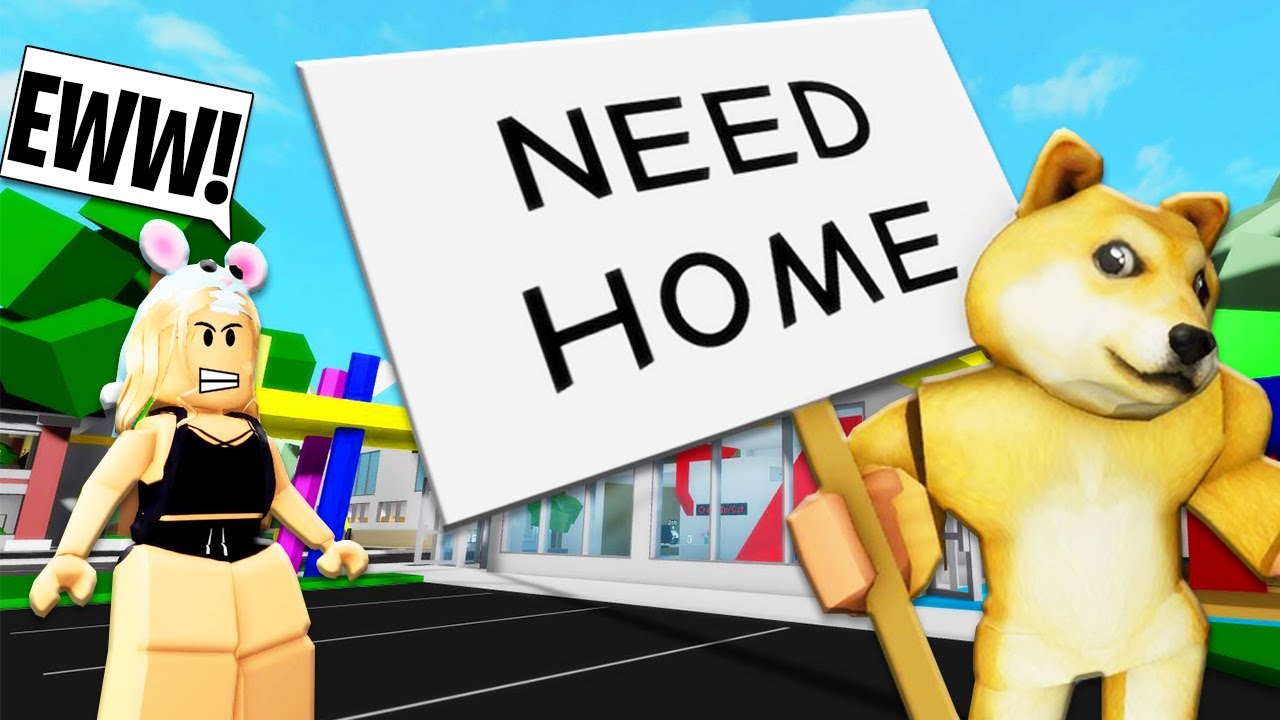 I Pretended To Be A HOMELESS DOG In BROOKHAVEN RP! - YouTube