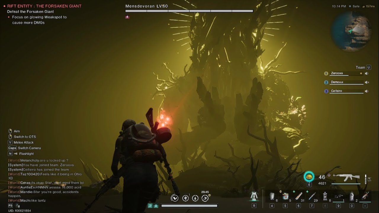 Boss Fight Mensdevoran LV 60 - Once Human Beta Test - YouTube