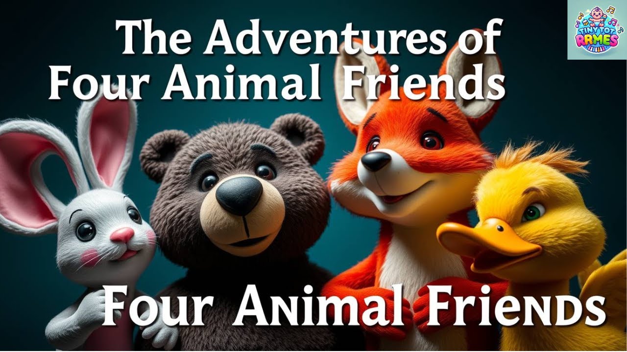 The Adventures of Four Animal Friends | Kids Rhymes | Kids Songs | Kids ...