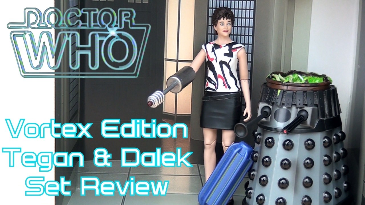 Doctor Who Vortex Edition Tegan and Destroyed Dalek Set Review - YouTube