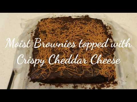 ANTI GAGAL ! Moist Brownies with Crispy Cheddar Cheese