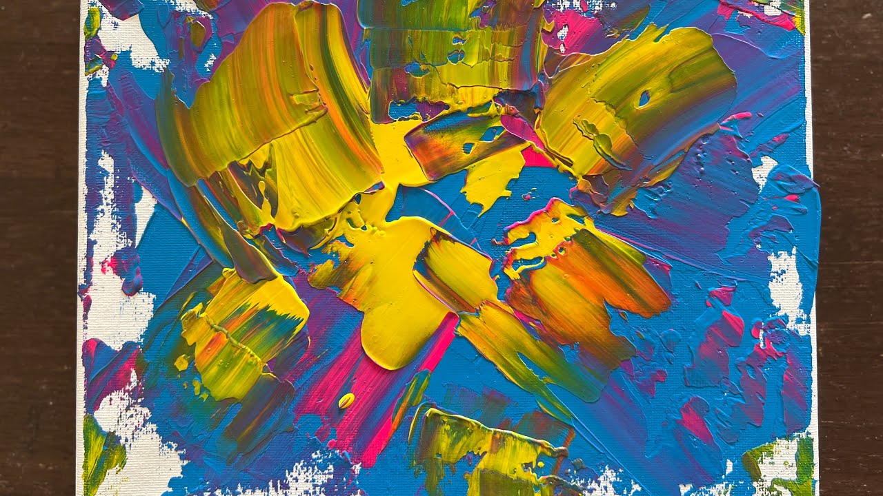 Intuitive Abstract art With Acrylic Paint 🎨 - Day 6 - YouTube