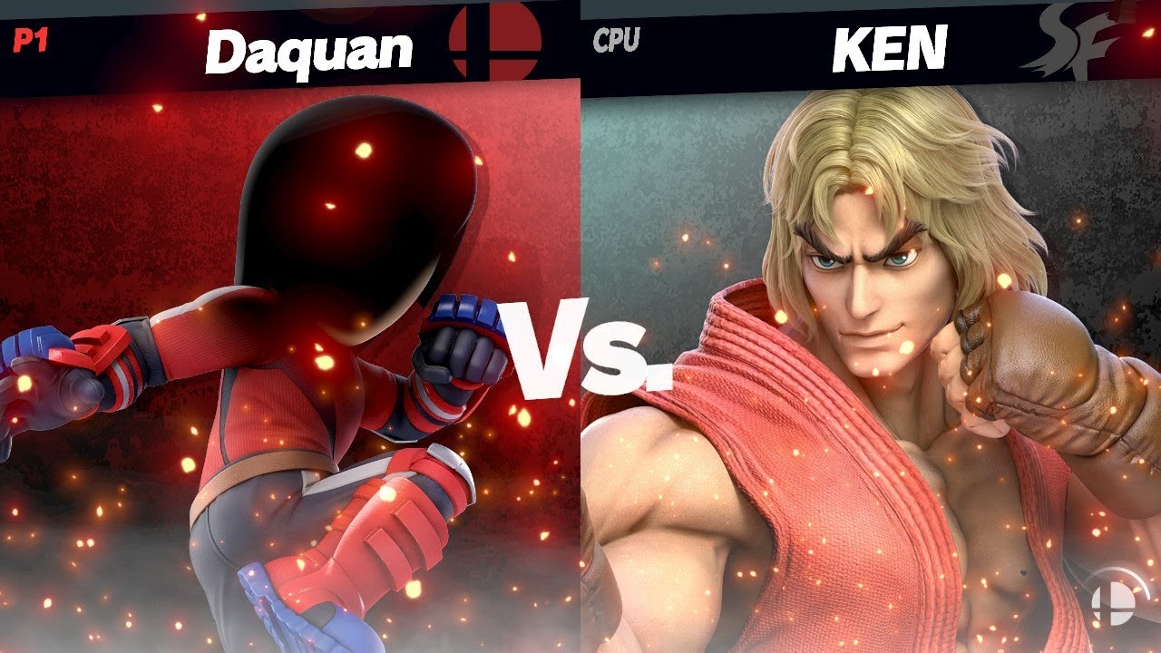 Super Smash Bros. Ultimate (Mii Brawler Vs. Ken) - YouTube