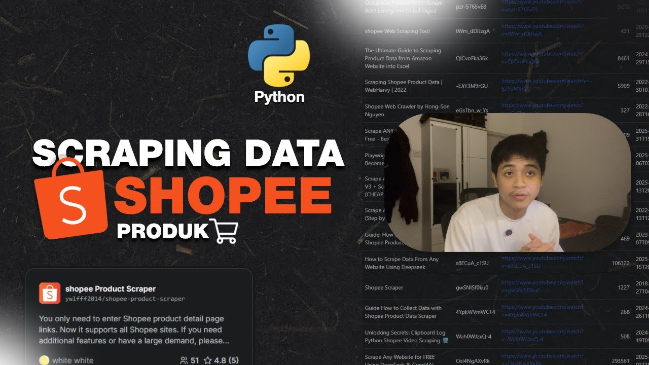 Tutorial Scraping Data Shopee | Ambil Ratusan Produk E-Commerce Dengan ...