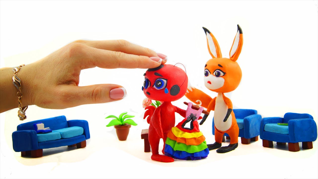 NEW!!! TIKKI and PLUG from plasticine, Tikki is crying, Choe ruined ...