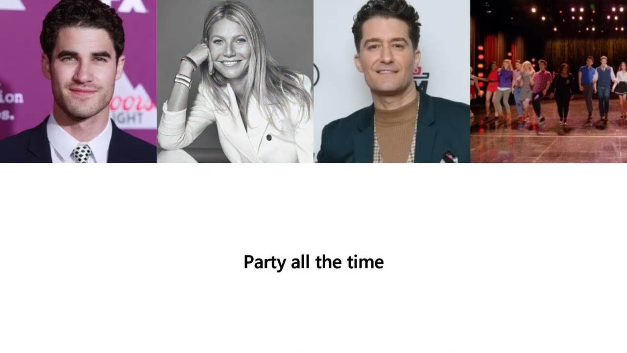 Glee Party All The Time Lyrics - YouTube