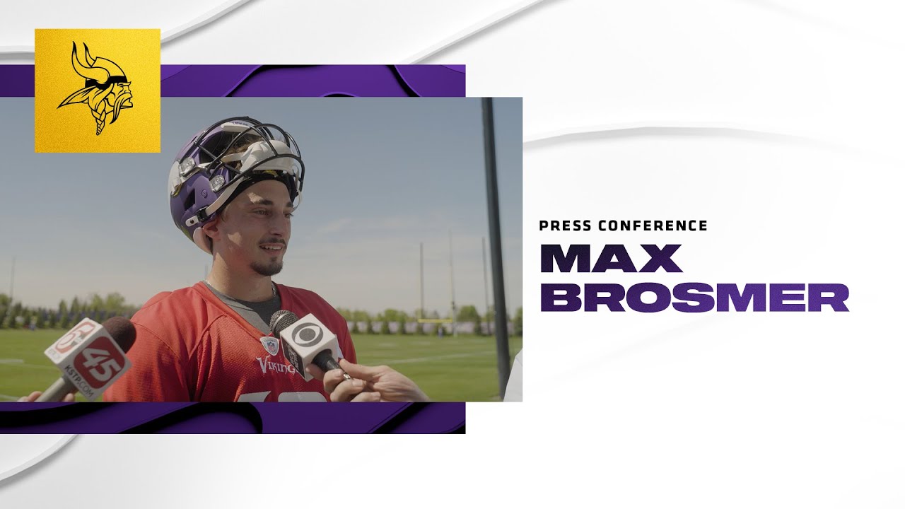 Max Brosmer On Joining Vikings As Undrafted Free Agent, Working With ...