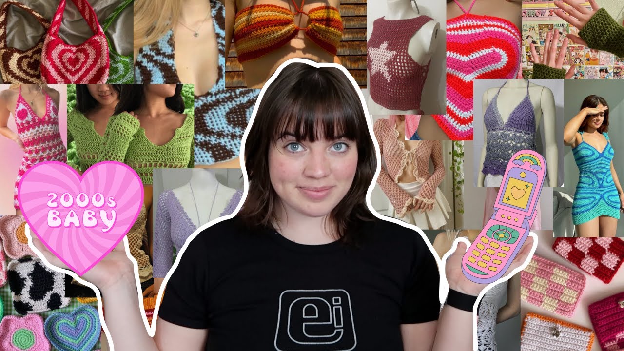 50 Y2K EARLY 2000s easy crochet ideas with patterns (beginner friendly ...