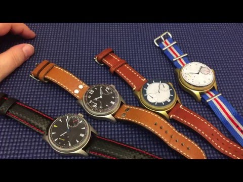 Our automatic watch project - paper dials on prototype case - YouTube