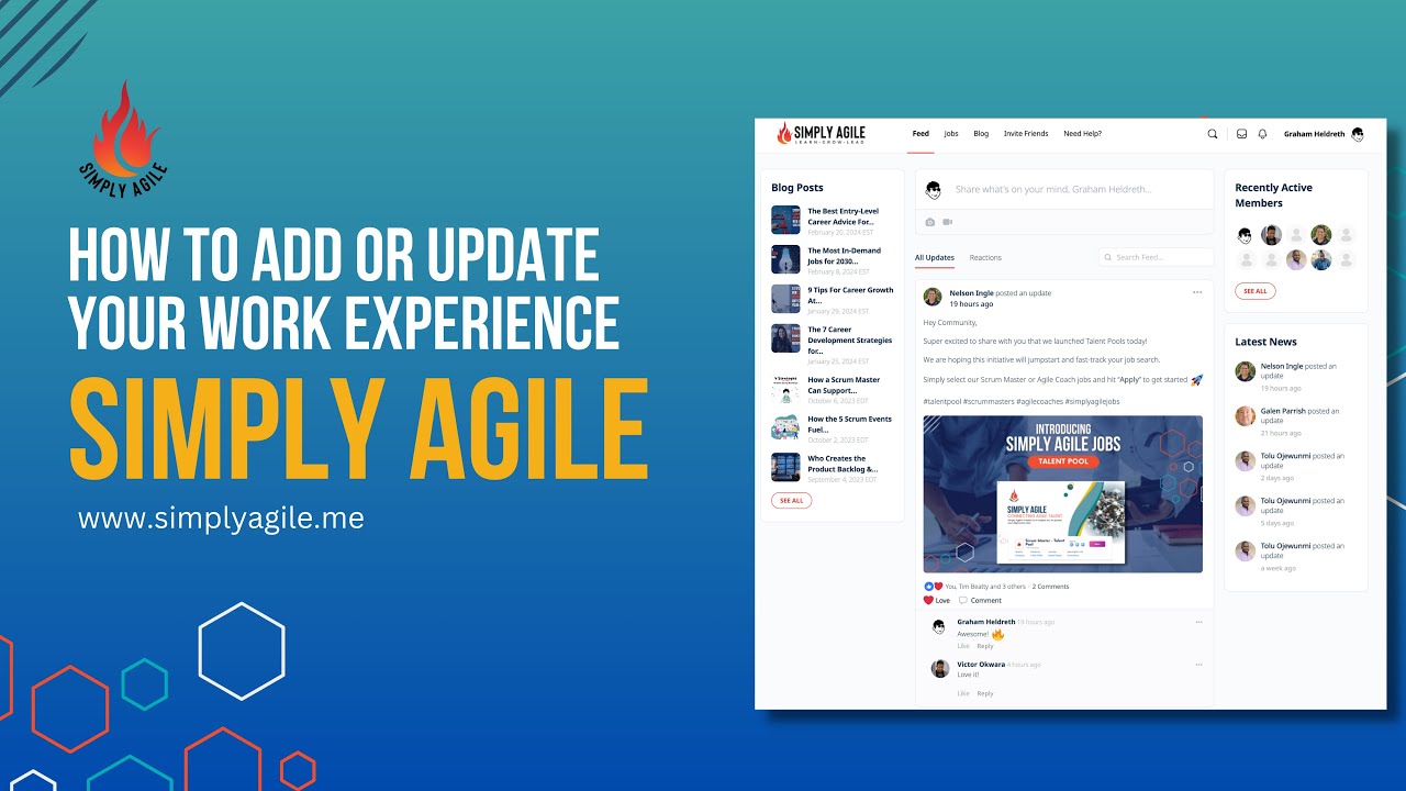 How to Add or Update your Work Experience on Simply Agile Platform ...