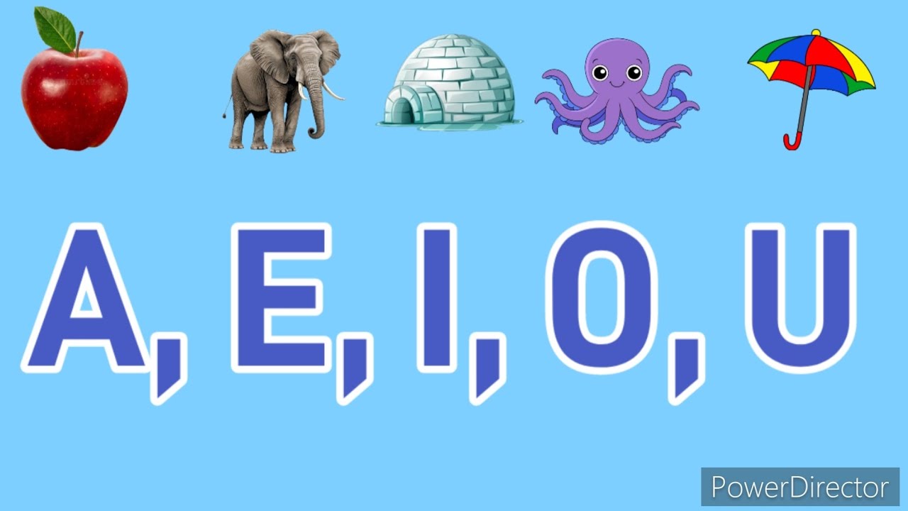 A,E,I,O,U RHYME FOR KIDS l LEARN VOWEL SOUNDS l VOWELS RHYME FOR ...