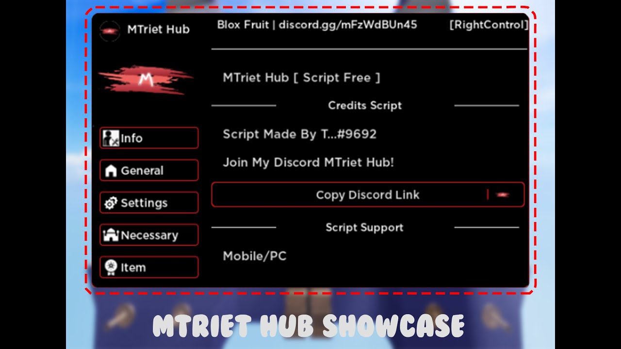 Blox Fruit | Showcase Mtriet Hub - Main Version - YouTube
