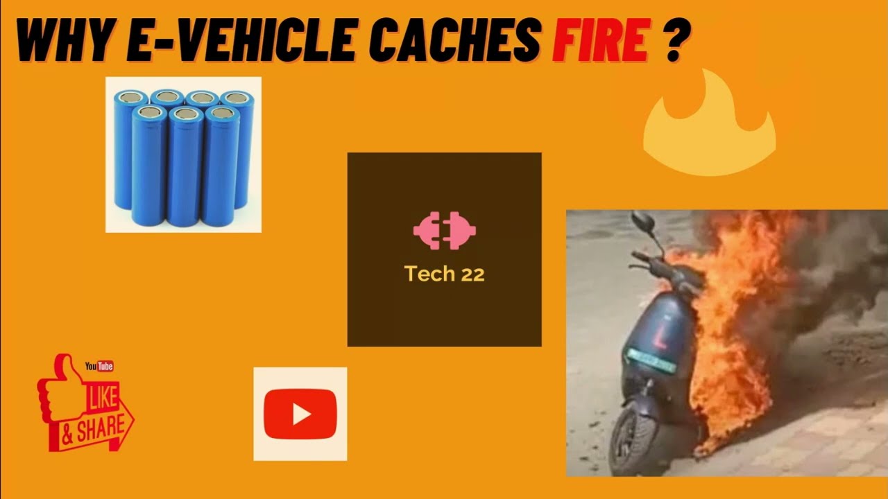 Why Electric Vehicle catch Fire // Battery Scooter Fire Incidents // EV ...