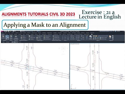 Applying a Mask to an Alignment in Civil 3d Exercise 21 a - YouTube