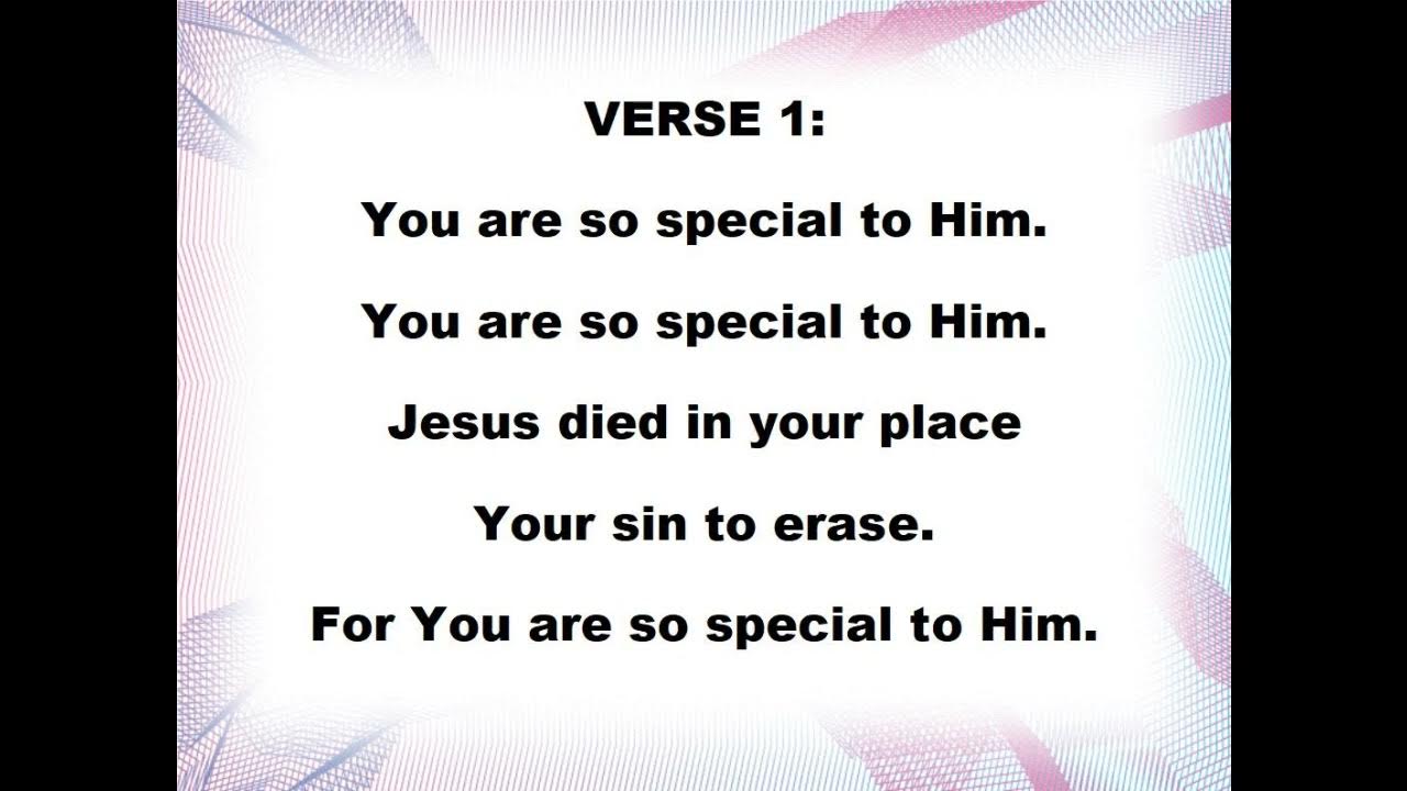 YOU ARE SO SPECIAL TO HIM YouTube you-are-so-special-to-him-youtube