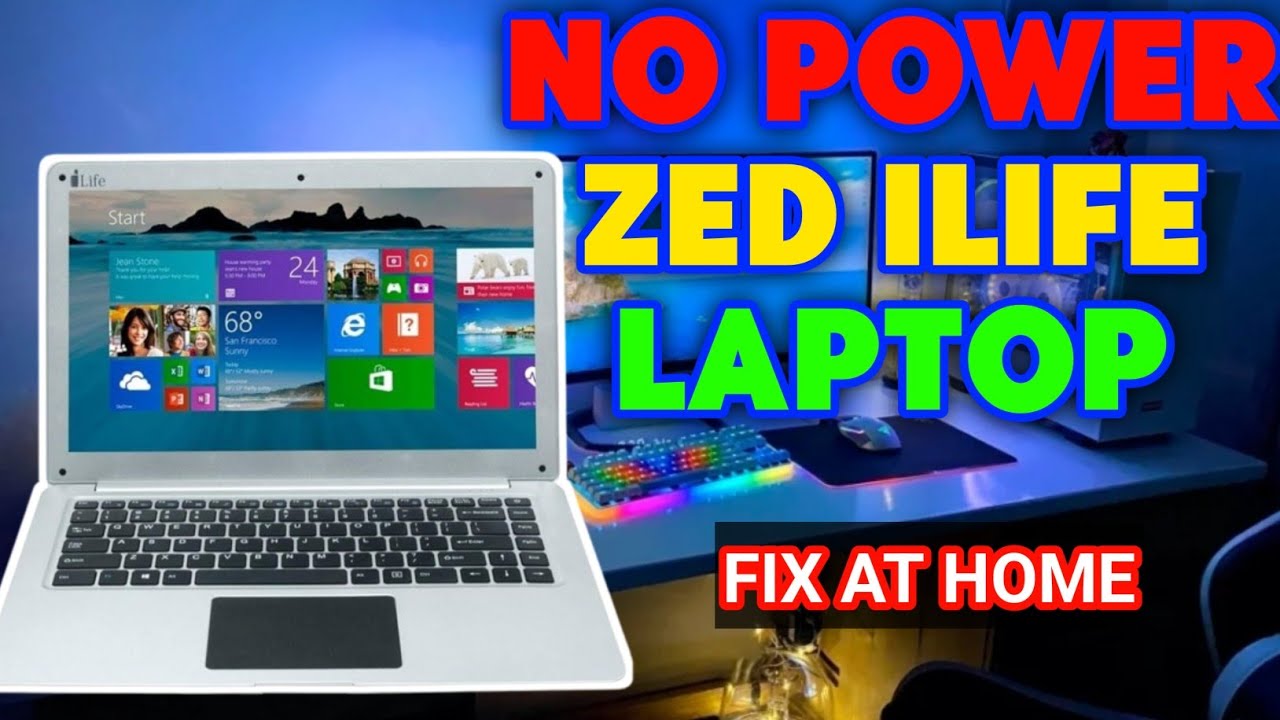 how to fix no power zed air ilife laptop July 18, 2024 - YouTube