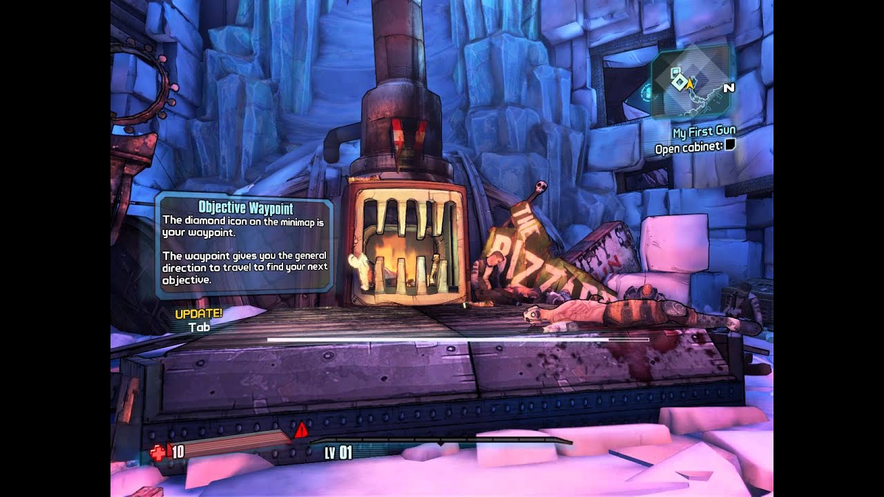 Borderlands 2 Tutorial Level (WINE on Fedora 20 Linux) - YouTube
