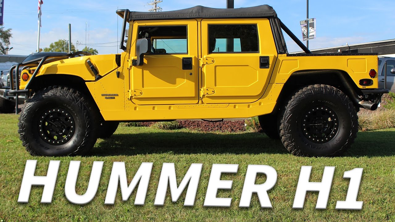 A tank on wheels || 1998 AM General HUMMER H1 Open Top || Full Tour ...
