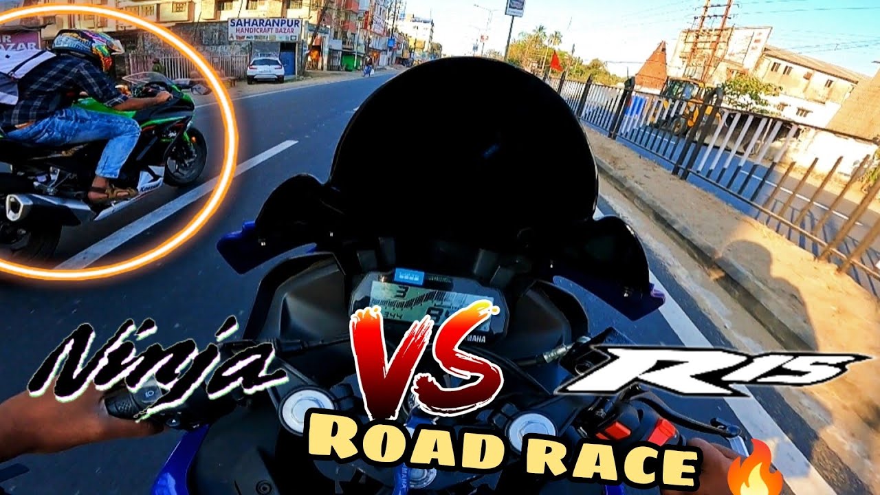 Apni r15v3 ke sath ninja ka race lag gaya R15 vs Ninja||Road race 🔥 ...