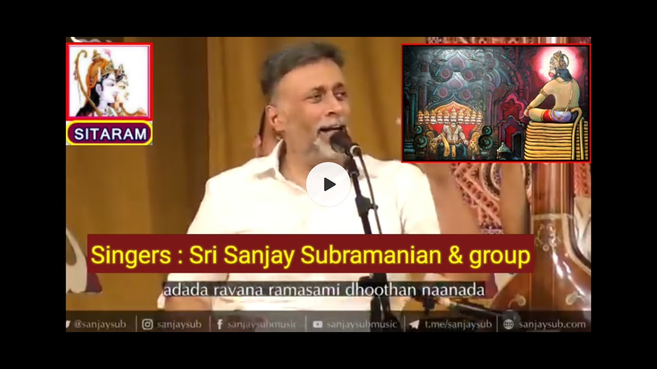 160 - Awesome singing by Sri Sanjay Subramaniam with his group on Sri ...