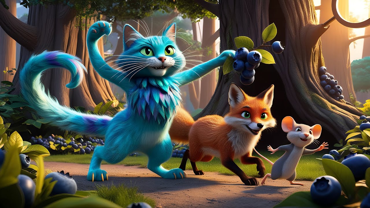 Blueberry Cat Story Meow | Cat Cartoon Videos | New Cat Story - YouTube