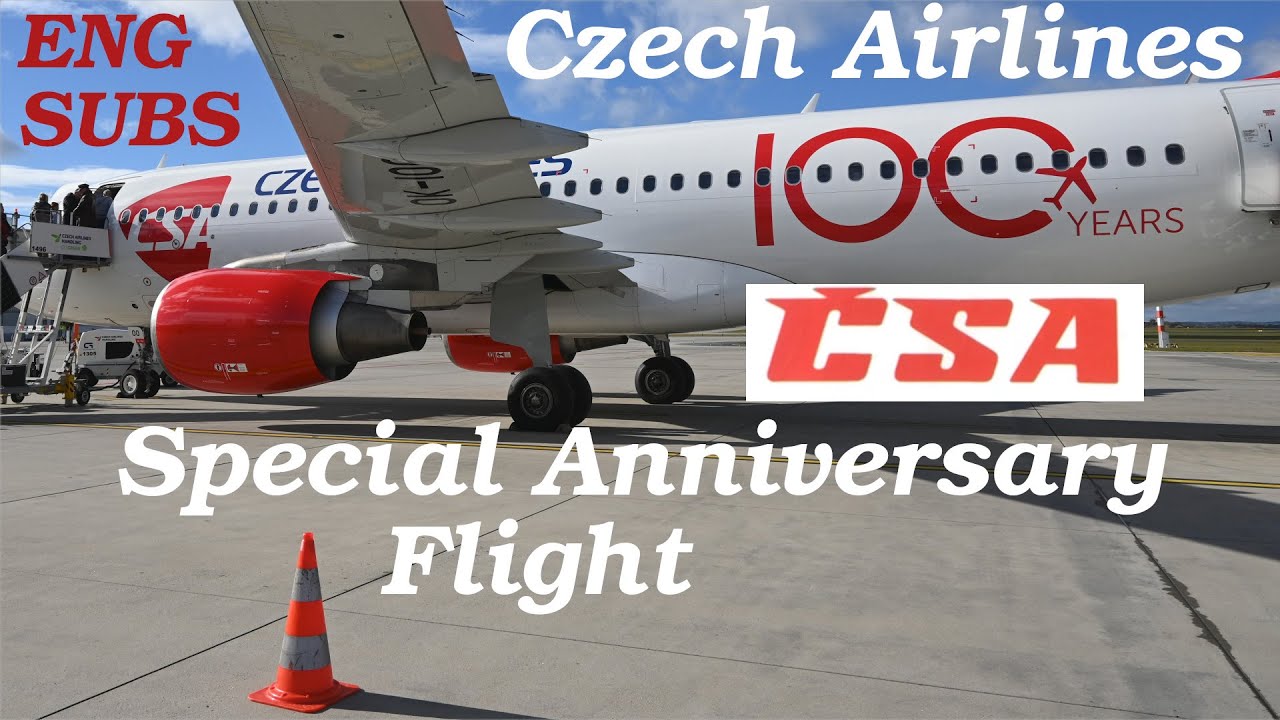 Czech Airlines 100th Anniversary Flight | A320 | Speciální zážitkový ...