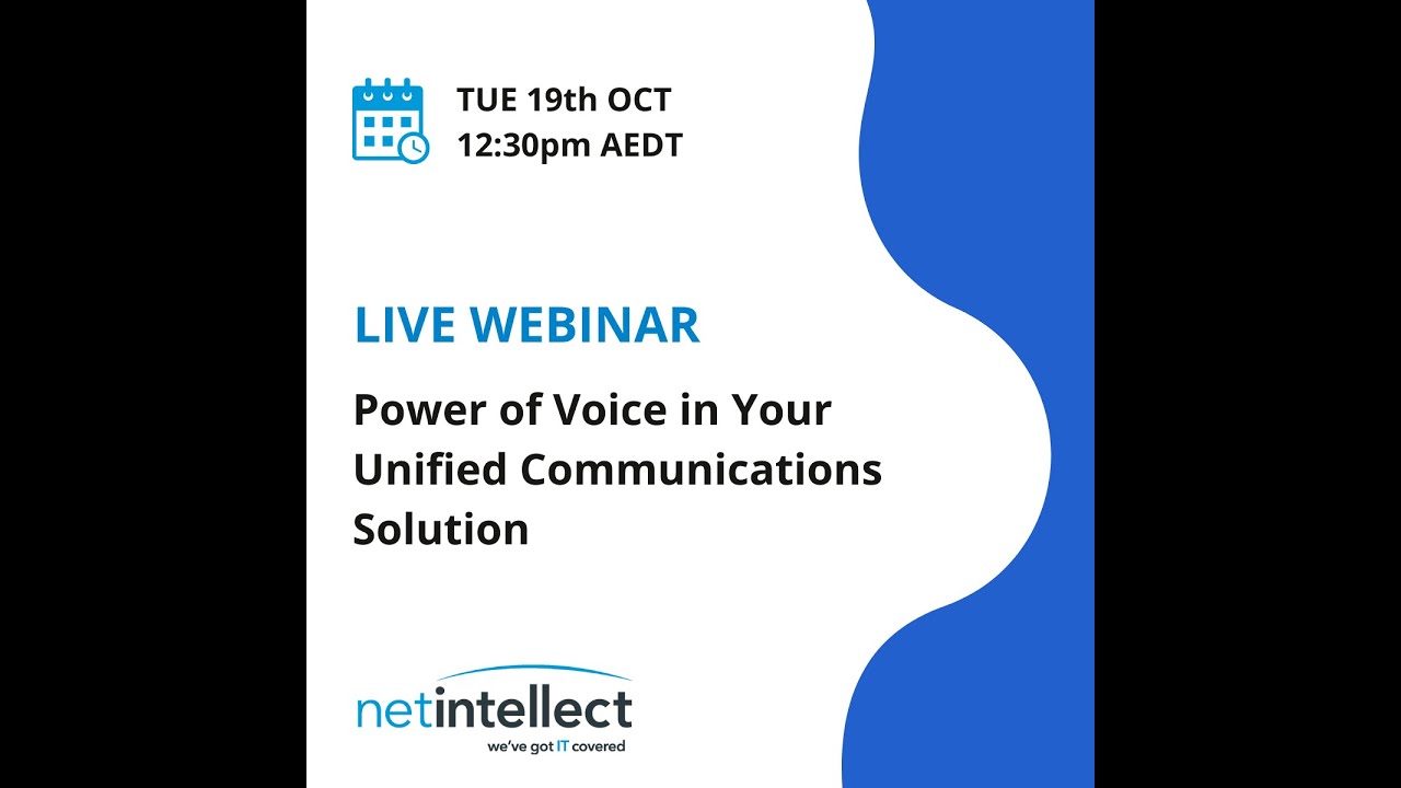 Partner Webinar: Net Intellect - YouTube