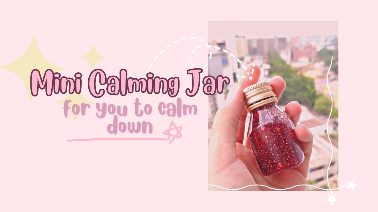 Mini DIY calming jar tutorial💙 𝓒𝓪𝓵𝓶 𝔂𝓸𝓾𝓻 𝓷𝓮𝓻𝓿𝓮𝓼 ★ soothing & aesthetic ...