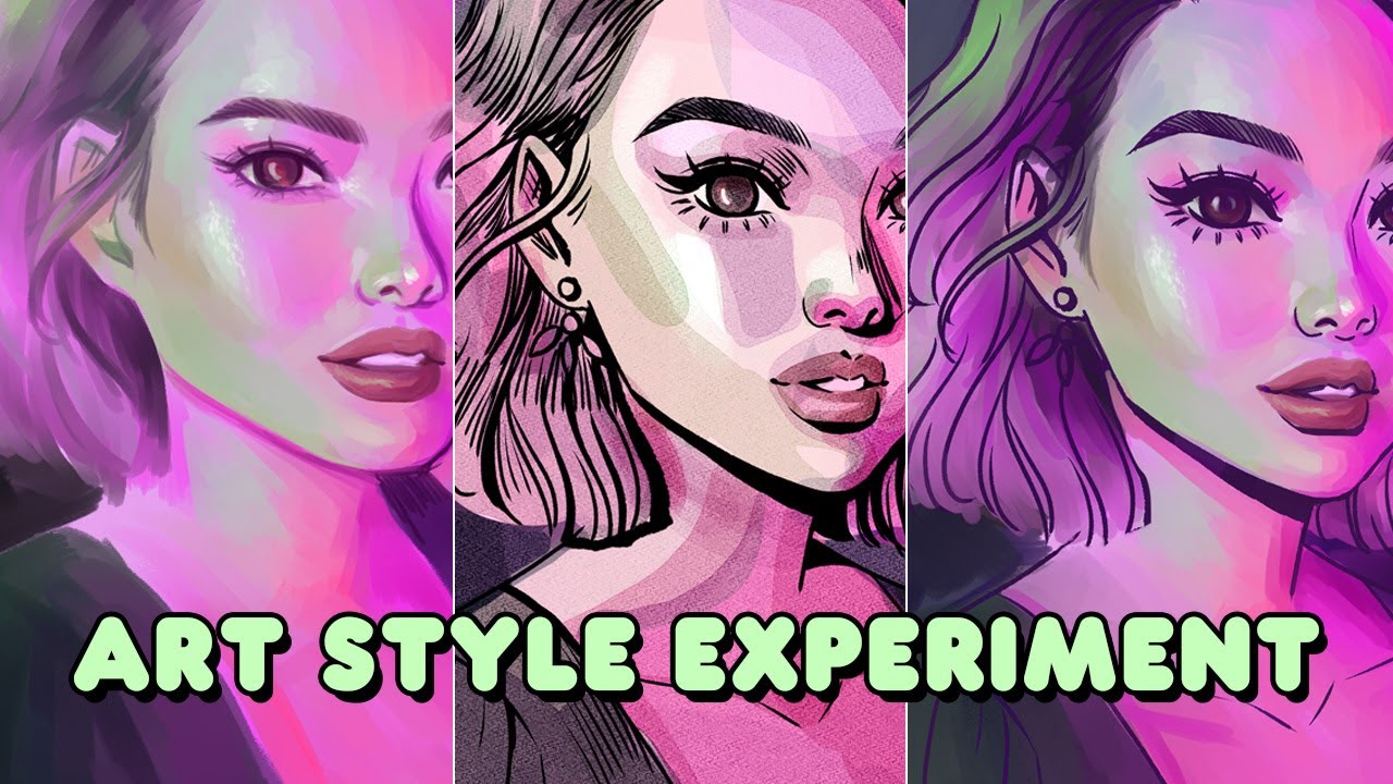 DIGITAL ART STYLE EXPERIMENT | Using Clip Studio Paint - YouTube
