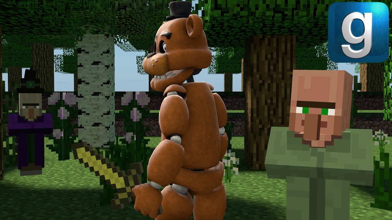 Gmod FNAF | Freddy's New Life In Minecraft [Freddy In Minecraft Part 3 ...