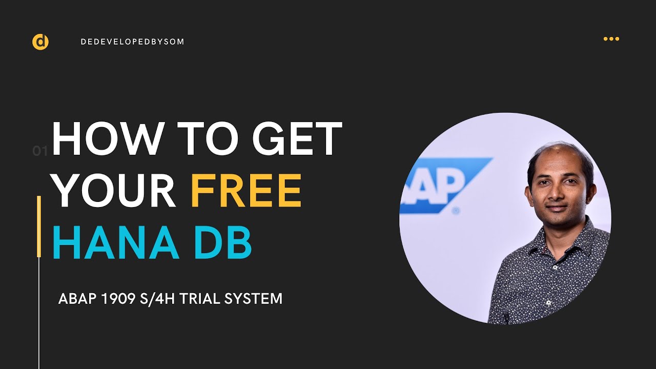 Access FREE HANA DB from Eclipse using DOCKER | ABAP S/4H 1909 Trial Instance - YouTube