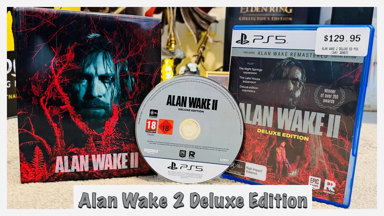 Alan Wake 2 Physical PS5 Deluxe Edition Unboxing - YouTube