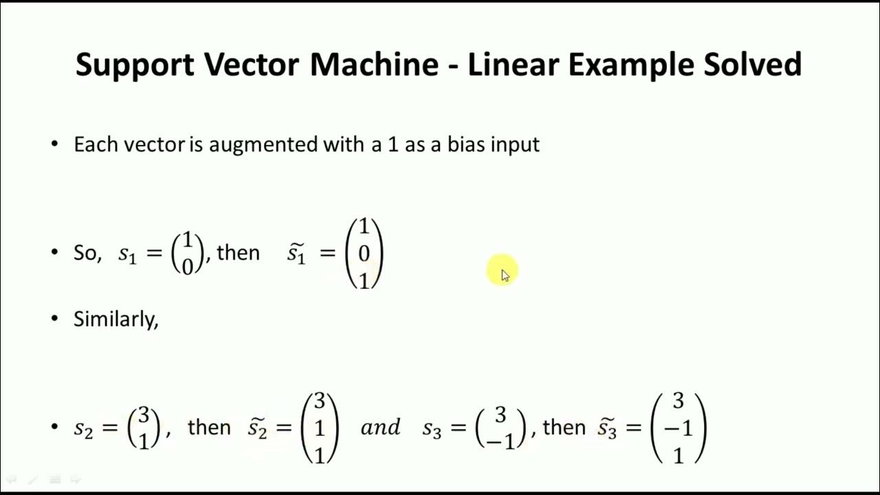 Solved Support Vector Machine Linear SVM Example by Mahesh Huddar - YouTube