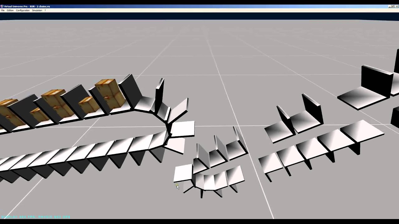 Chain simulation with VIrtual Universe Pro - YouTube