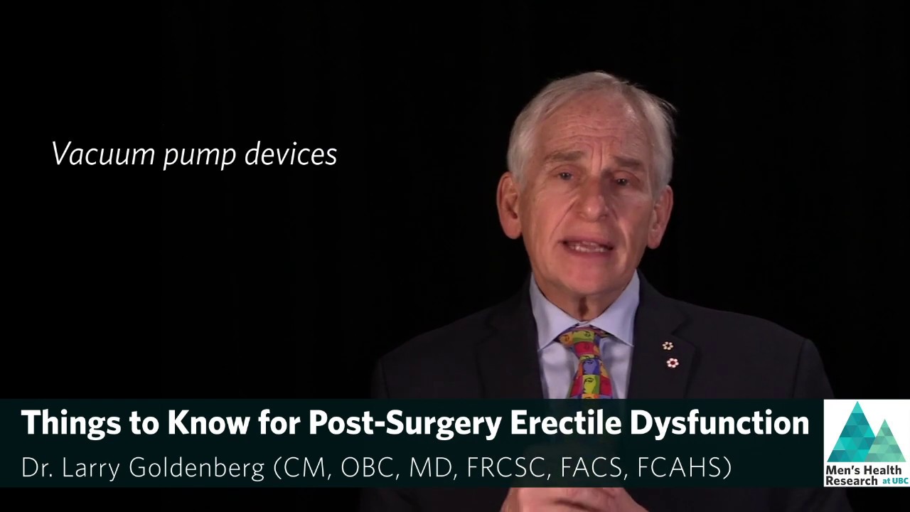 Things to Know for Post-Surgery Erectile Dysfunction - YouTube