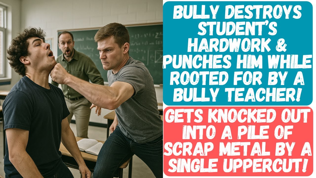 BULLY ATTACKS A STUDENT IN CLASS WHILE THE AWFUL TEACHER IGNORES IT ...