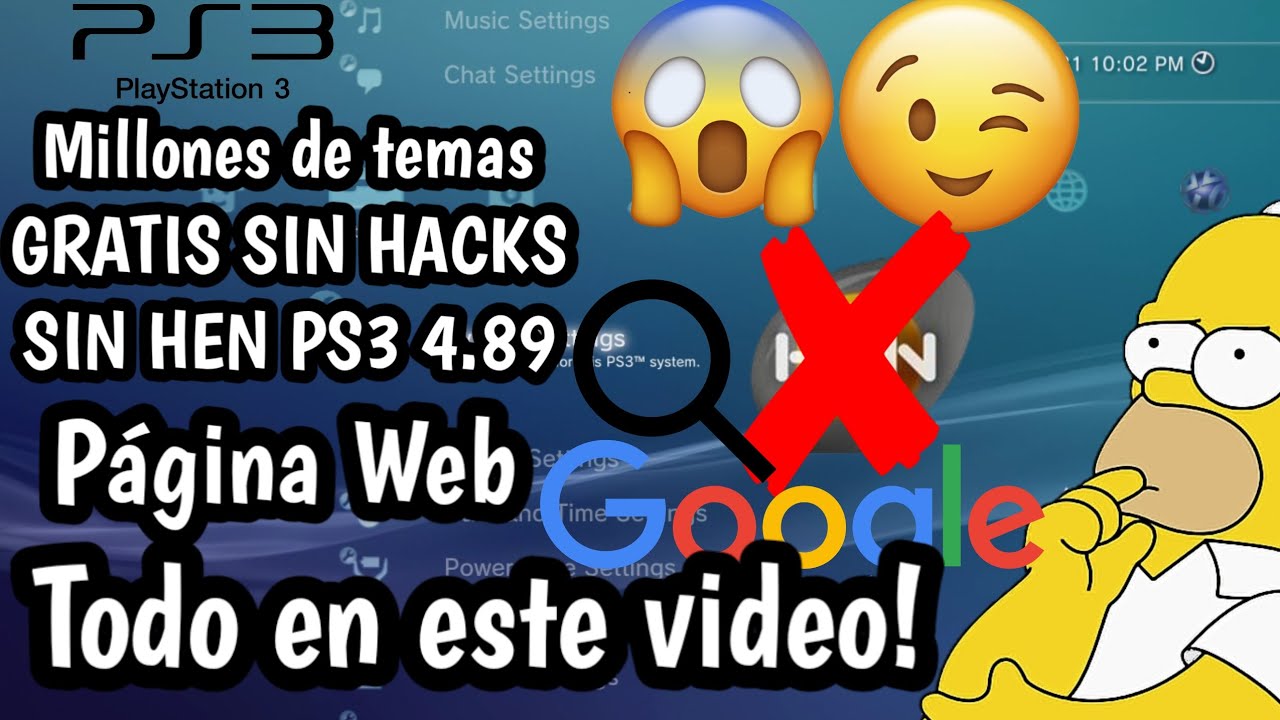 ¡APRENDE A TENER TEMAS GRATIS PARA PS3 SIN HACKS! SIN HEN! PAGINA WEB 🔍😱 - YouTube