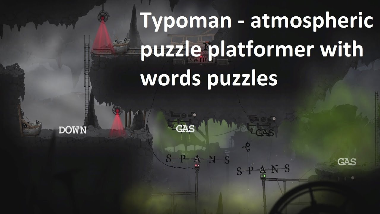 Typoman - Video Review of puzzle platformer with words puzzles ...
