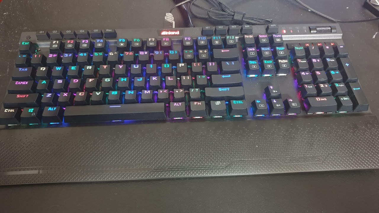 Inland OMK-X Mechanical Gaming Keyboard Review (optical blue switch ...