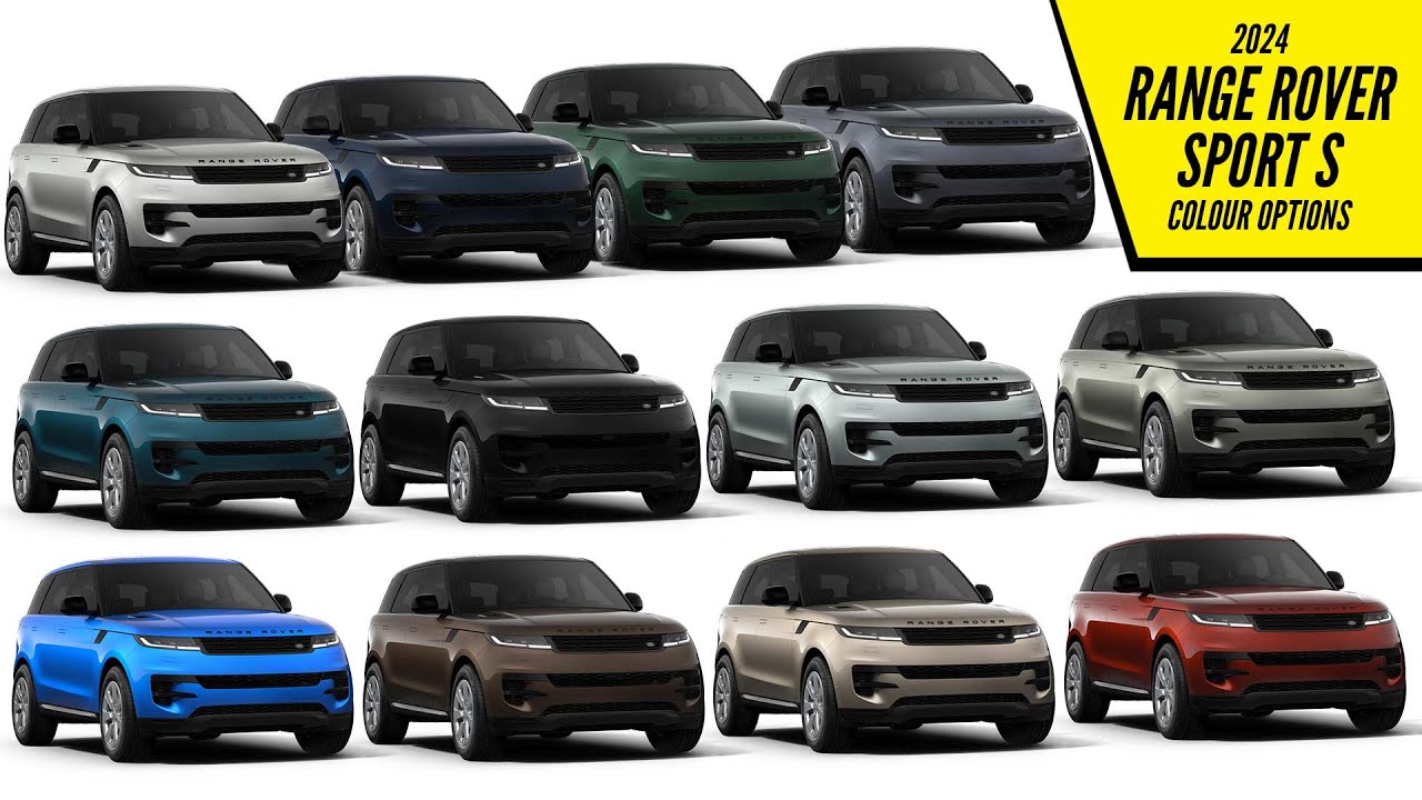 2024 Range Rover Sport S - All Color Options - Images | AUTOBICS - YouTube