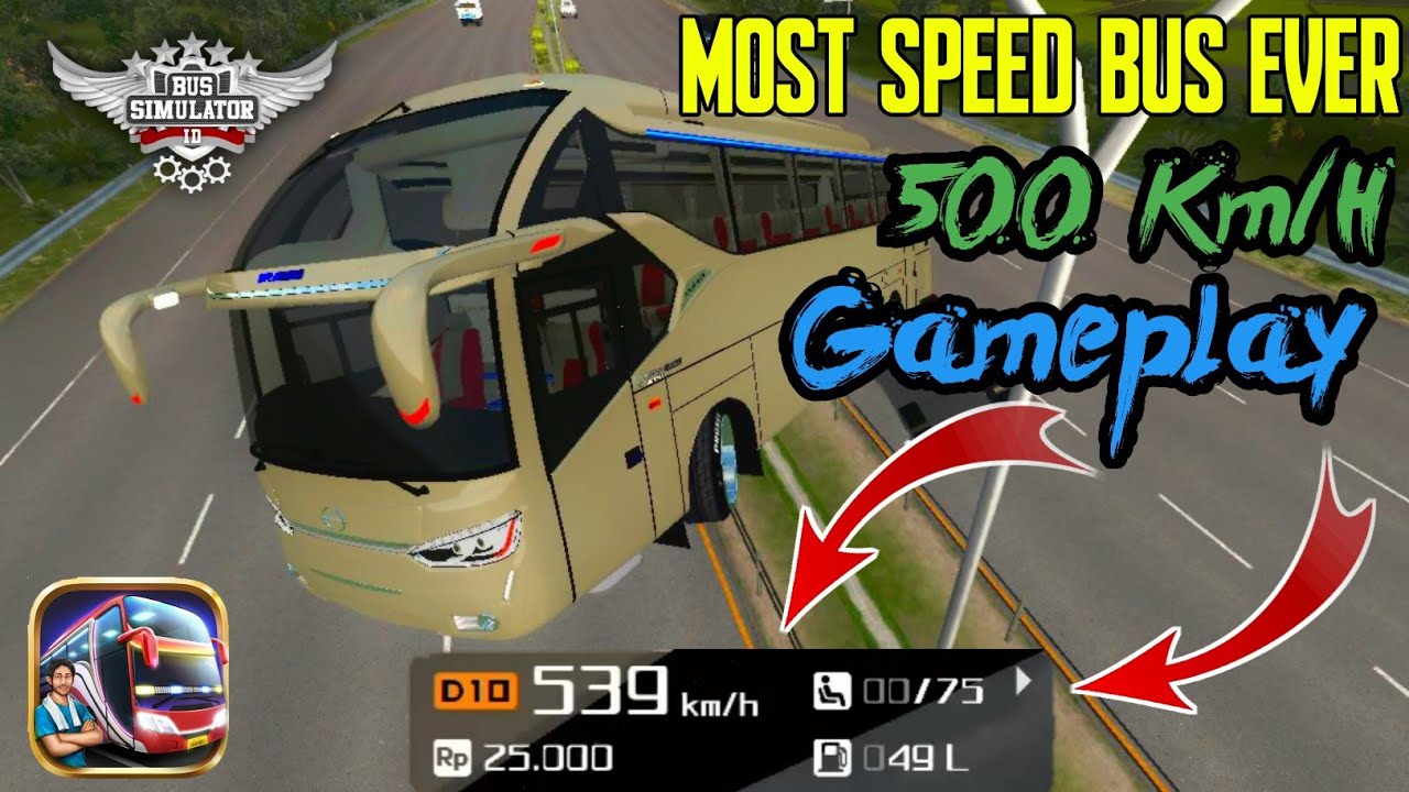 High Speed Bus Mod For Bus Simulator Indonesia Gameplay+Download ...