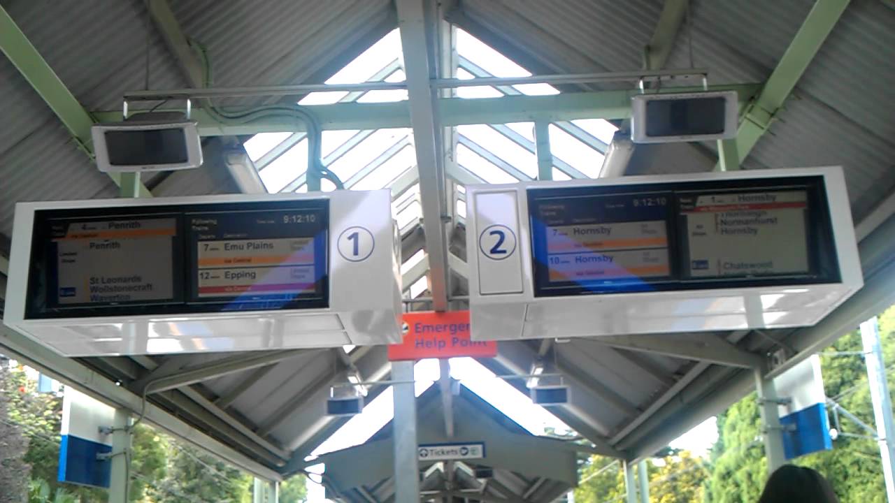 CityRail PIDS, Side by Side at Artarmon Station - YouTube